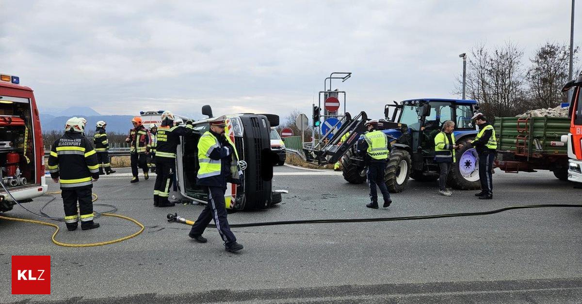 Klagenfurt: Fünf Verletzte bei Unfall mit Rettungswagen